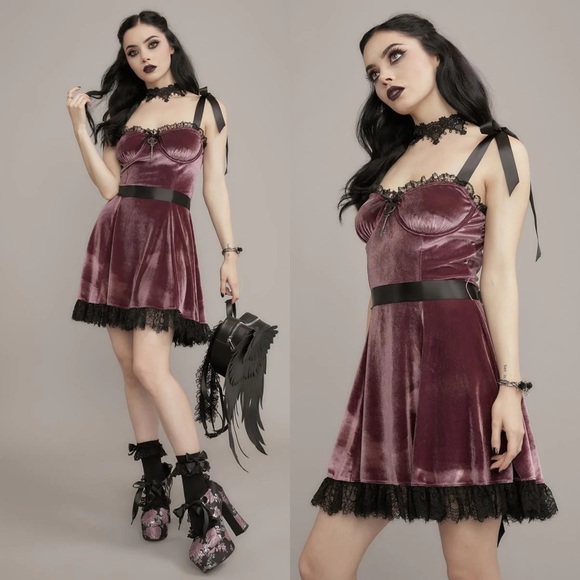 Dolls Kill | Dresses | Dolls Kill Velvet Dress | Poshmark
